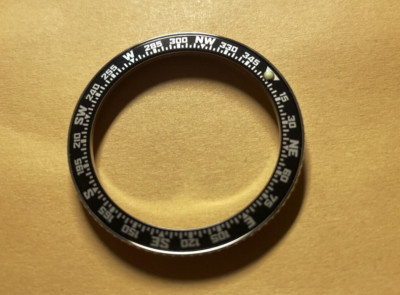 NEW COMPASS INSERT KNURLED Bezel for Vostok Amphibian Komandirskie ...