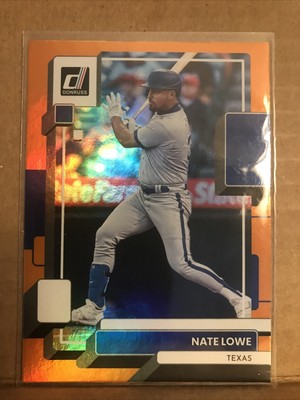 Nate Lowe 2022 Donruss Orange Holo Foil Card #216 Texas Rangers | eBay