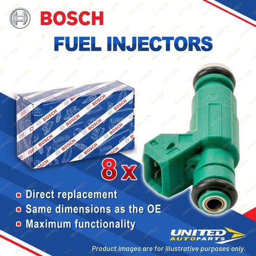 8 x Bosch Fuel Injectors for Land Rover Range Rover P38A Discovery L318 ...