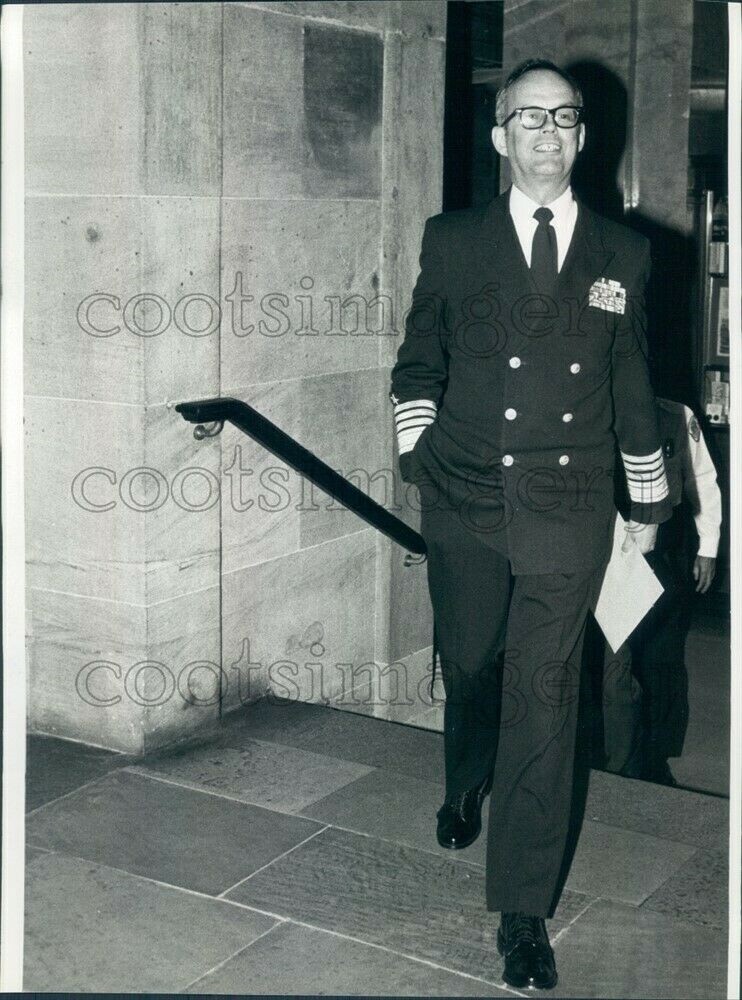 1983 Press Photo US Navy Admiral Bobby Inman in Uniform CIA | eBay