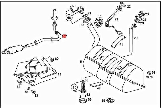 Mercedes-Benz 1404700075 Genuine OEM Hose for sale online | eBay