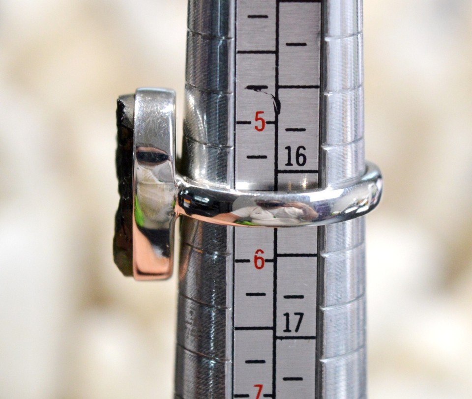 Moldavite - US5.75/UE51 - Anello Pietra Naturale - Rép. Ceca ...