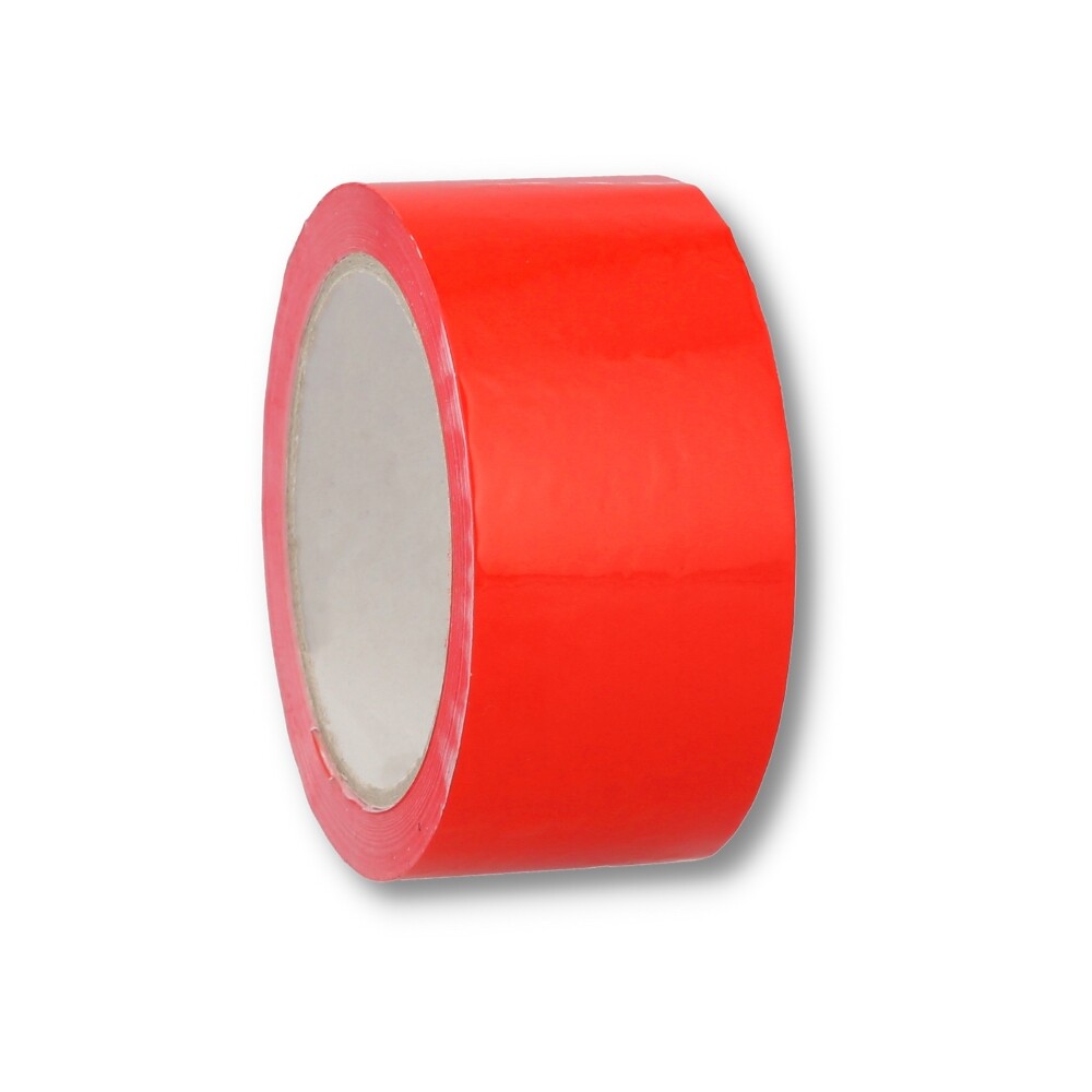 6 Rolls Premium Adhesive Tapes Red Color Packing Tape - 2" x 55 Yards 2 ...