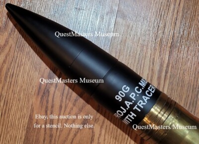 U.S. WWII 90mm Gun M82 Armor Piercing Capped, with Tracer, Shell ...