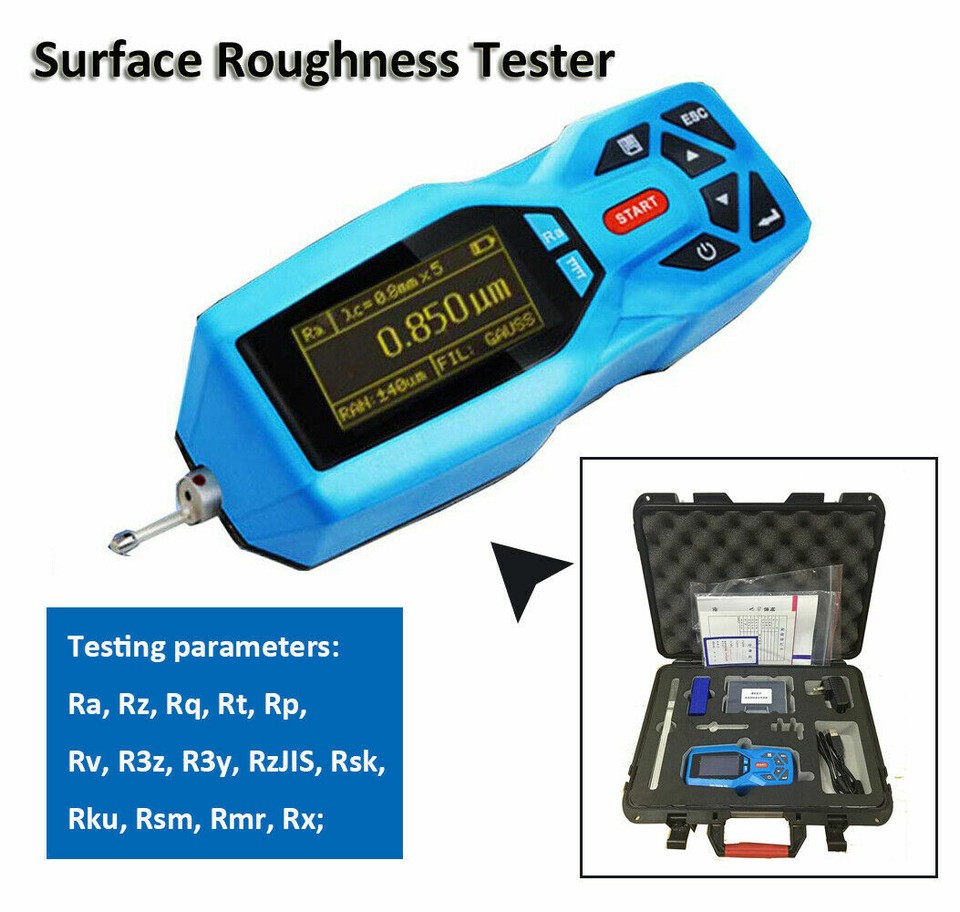 Surface Roughness Meter Tester Portable Surface Profilometer Profile ...