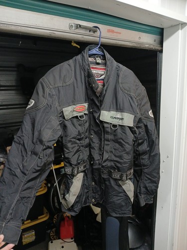Mens L FirstGear Kilimanjaro Hypertex Black Motorcycle Jacket ...