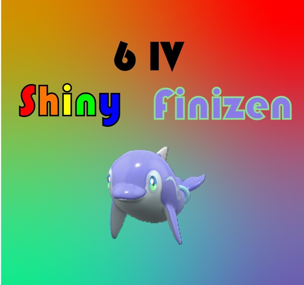 CUSTOM SHINY FINIZEN Pokemon Scarlet/Pokemon Violet 6IV/Starters ...