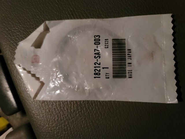 Honda 18212SA7003 Genuine OEM Factory Original Front Pipe Gasket for ...