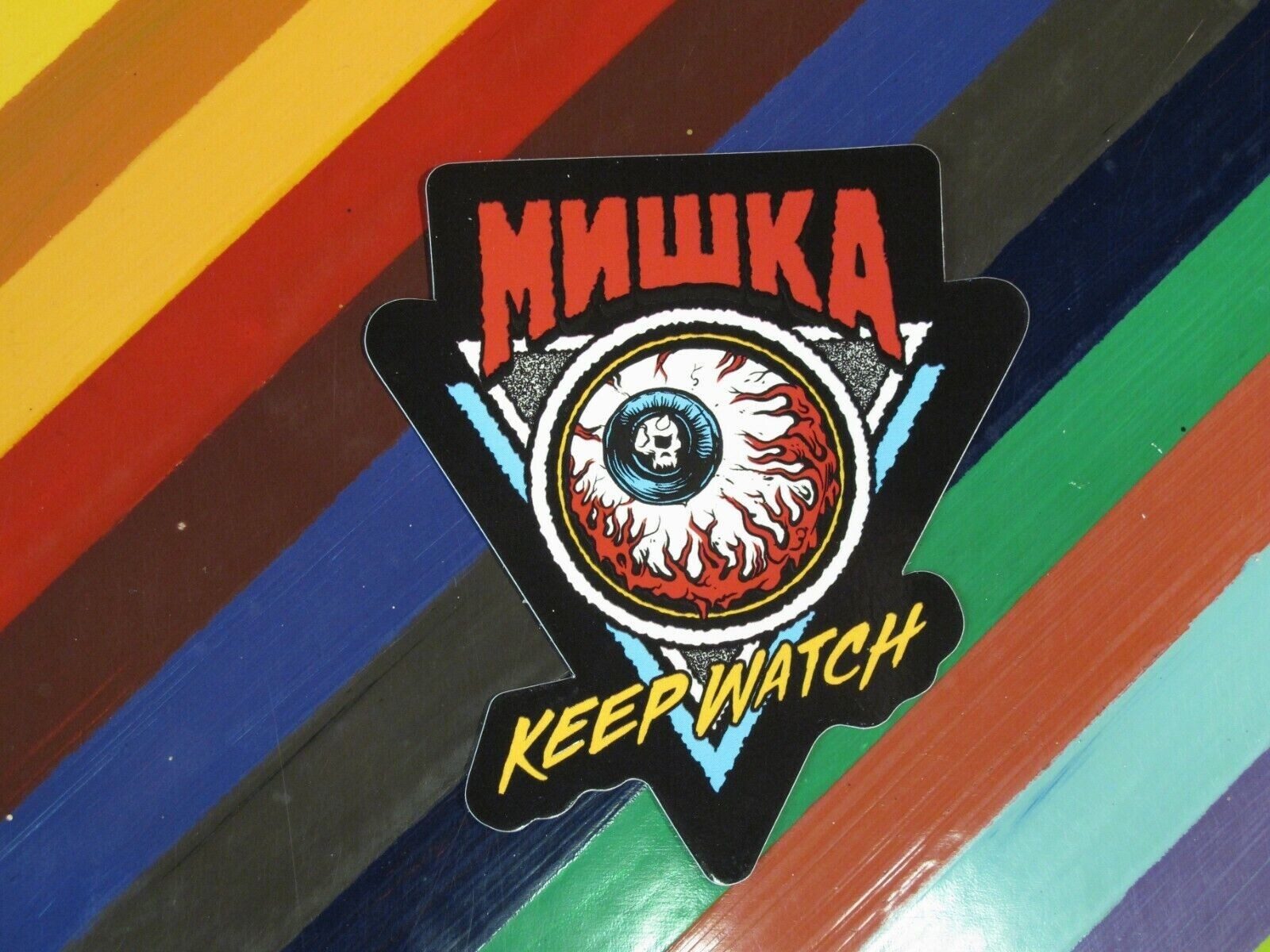 vtg graffiti sticker - Mishka Keep Watch | eBay