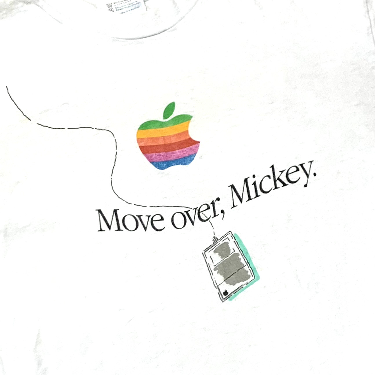 RARE Vintage 1984 "Move Over Mickey" Apple Computer T… - Gem