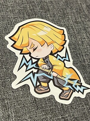 SINGER MUSIC SMALL cartoon anime STICKER STICKERS demon slayer zenitsu ...