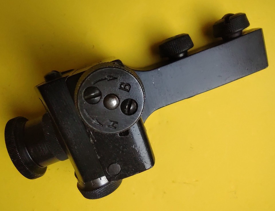 Rear diopter iris aperture receiver micrometer Peep URAL CM sight ...