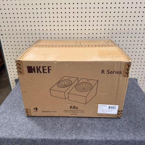 KEF R8A 2-Way Height/Surround Channel Speaker(Pair)-Gloss Black(Open ...
