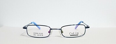 COLIN EYEWEAR 331 KIDS EYEGLASESS FRAME COLOR C7 BLUE, C9 BLUE, SIZE 43 ...