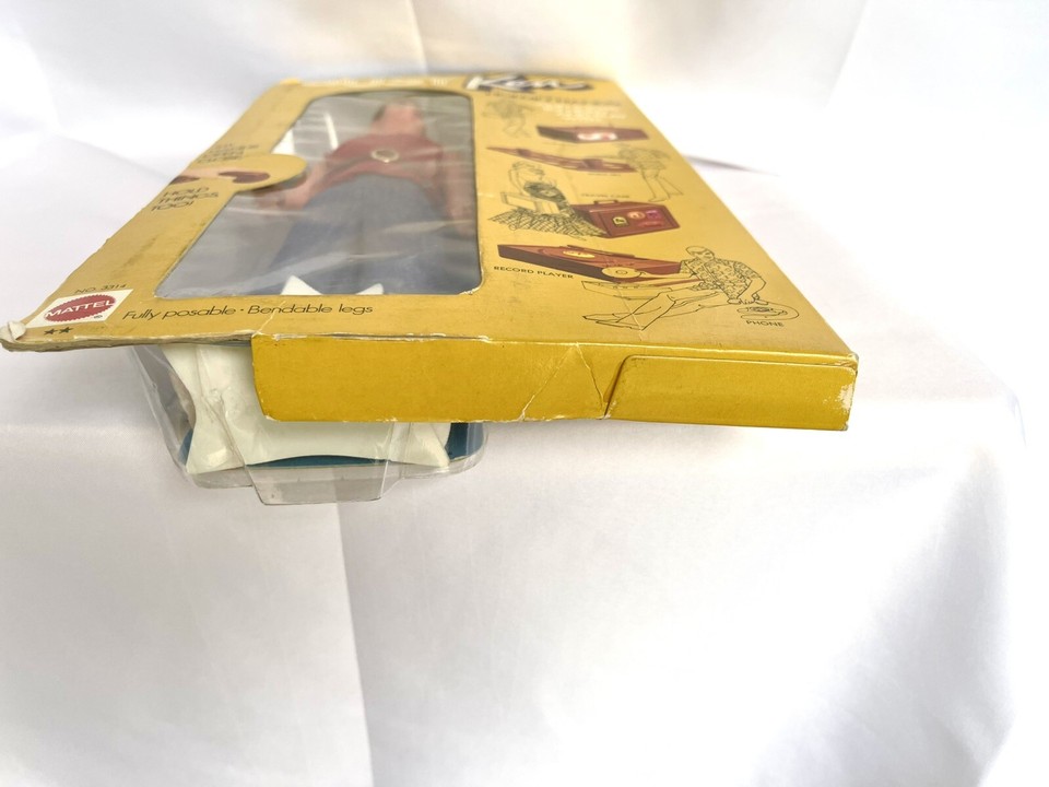 NRFB SEALED 1971 BUSY KEN WITH HOLDIN' HANDS BARBIE DOLL COMPLETE AND ...