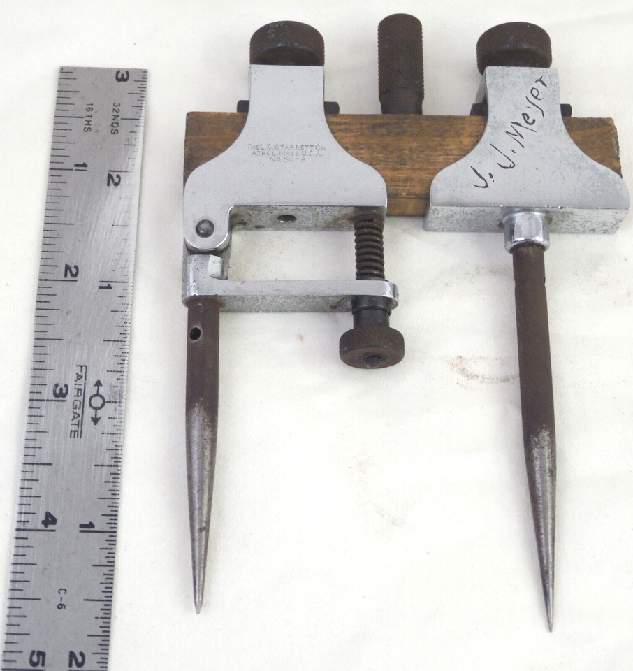 "Starrett" No. 50-A Adjustable Trammel Points/Dividers USA Vintage | eBay