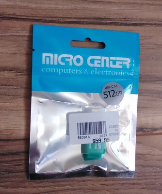 Micro Center 512GB SuperSpeed USB 3.1 (Gen 1) Flash Drive | eBay