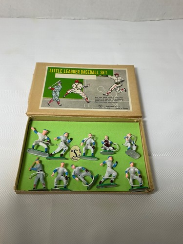 10 Vintage Miniature Metal Baseball Players Team - Shackman Model #3671 ...