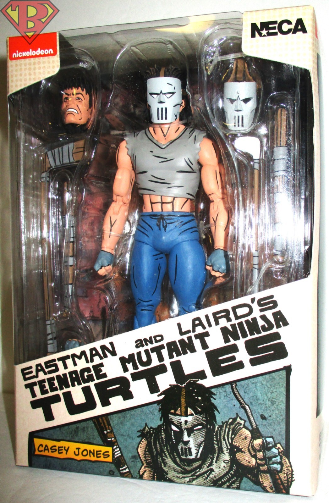 CASEY JONES Eastman & Laird's Teenage Mutant Ninja Turtles 7" Figure ...