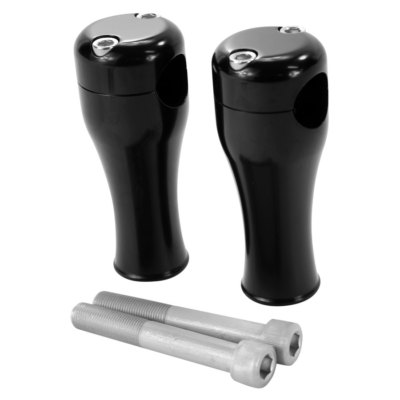 TC Bros. 4" Black Springer Risers for 1" Handlebars harley chopper ...