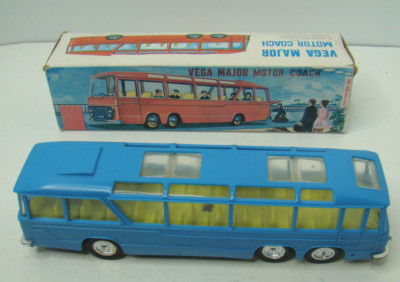 Vega Major Motor Coach Blue toy No.1714 Hong Kong bus in box powerful ...