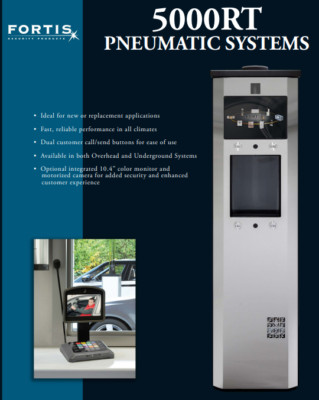 Fortis Security 5000RT Automatic Overhead Pneumatic System - Teller ...