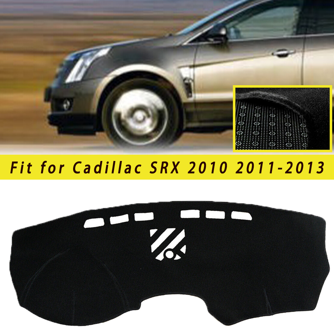 New DashMat Cover Dashboard Non-slip Sun Protector For Cadillac SRX ...