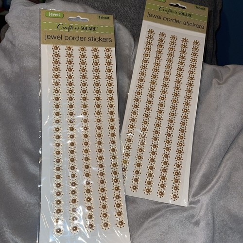 Jewel Border Stickers by Crafter's Square Pearls n Gems - Bronze ...