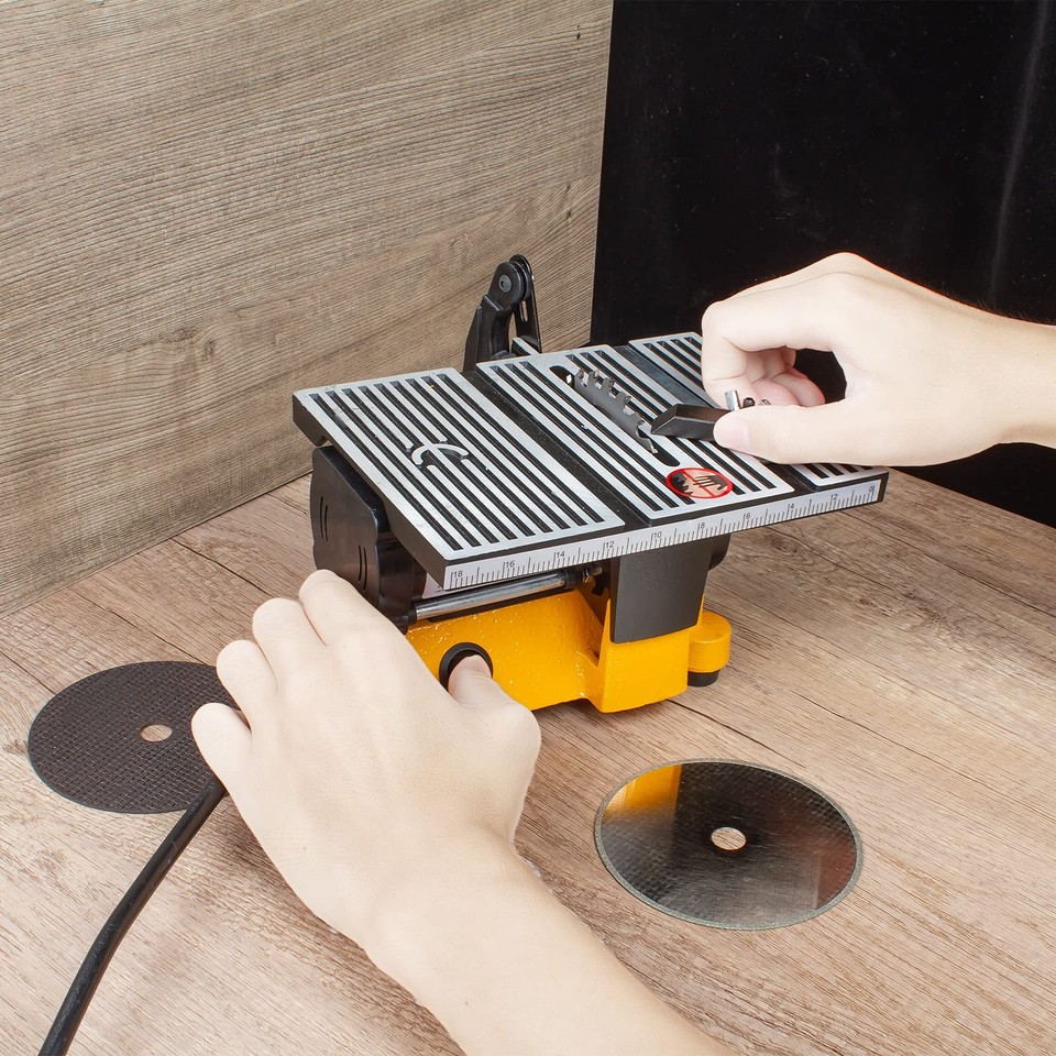 4" 60W MINI TABLE SAW BENCH TOP GREAT HOBBY CRAFT TABLE SAW DIY Power ...