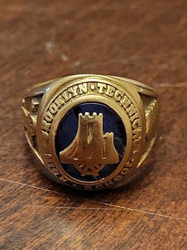 Vintage 10k Gold Brooklyn Technical High School Class Ring | eBay