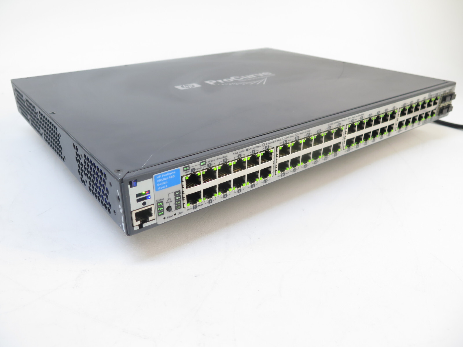 HP ProCurve 2910al-48G J9147A 48 Port Ethernet Network Switch w/ Ears ...