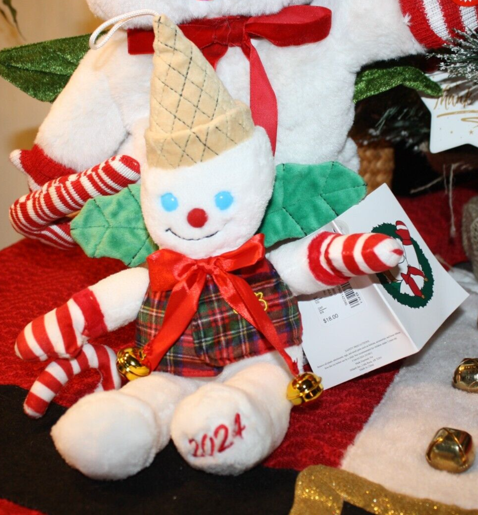 2024 MR BINGLE SNOWMAN PLUSH 11” NOLA ICON RED GREEN PLAID VEST MR ...