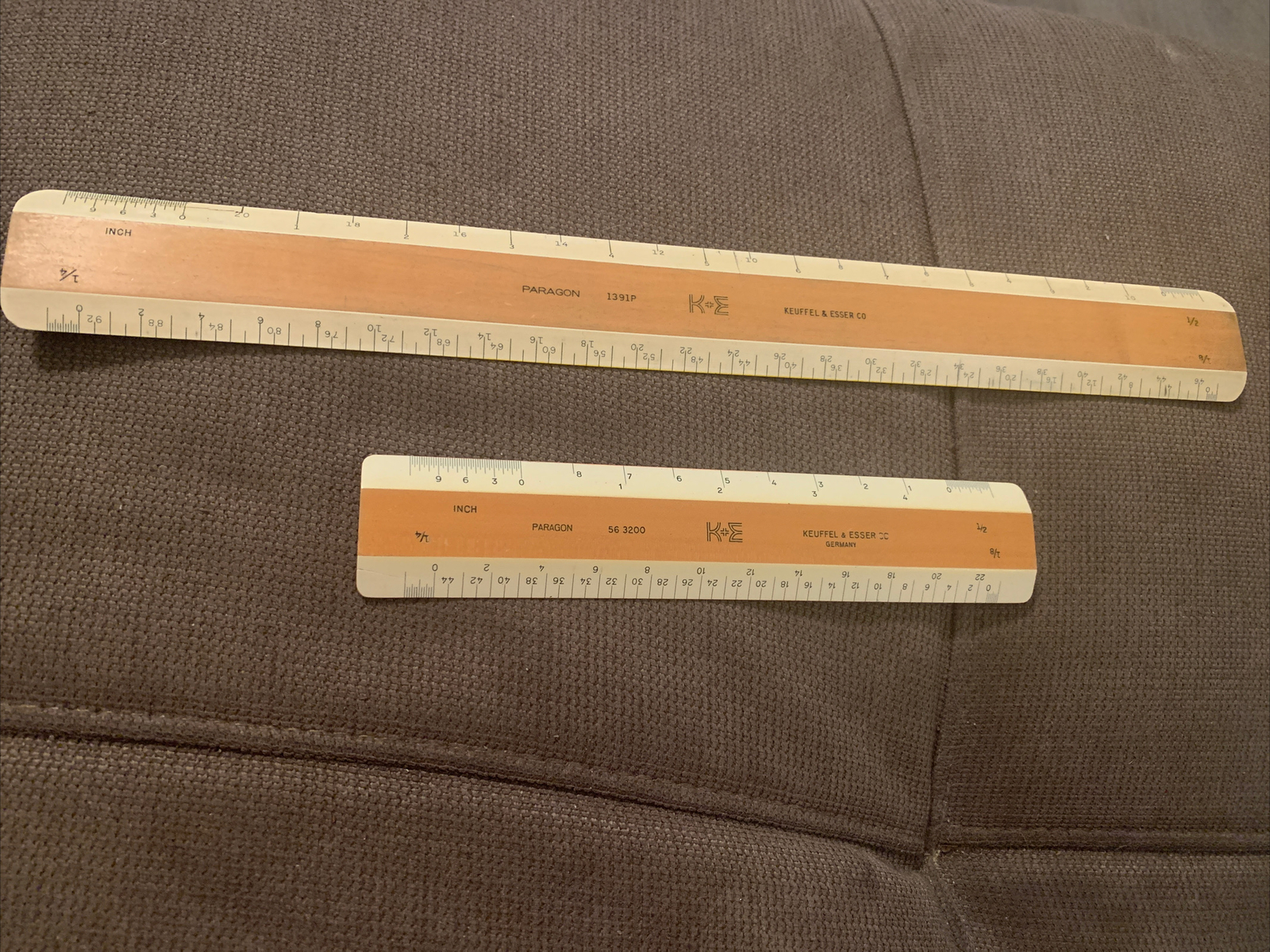Lot of 2 Keuffel & Esser Rulers Paragon 56 3200 & 1391P engineer ...