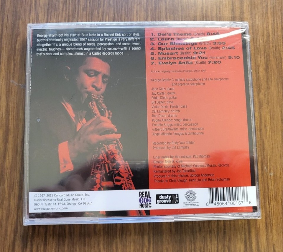 George Braith - Musart CD Album Reissue (Real Gone, 2013) Sealed | eBay