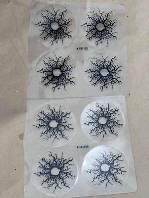 x8 NOS Konami Lethal Enforcers Bullet Hole in Glass decals Part #191102 ...