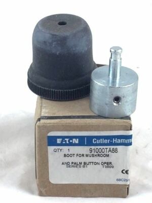 EATON 91000TA88 Black Boot for Mushroom Palm Pushbutton 91000T Type ...