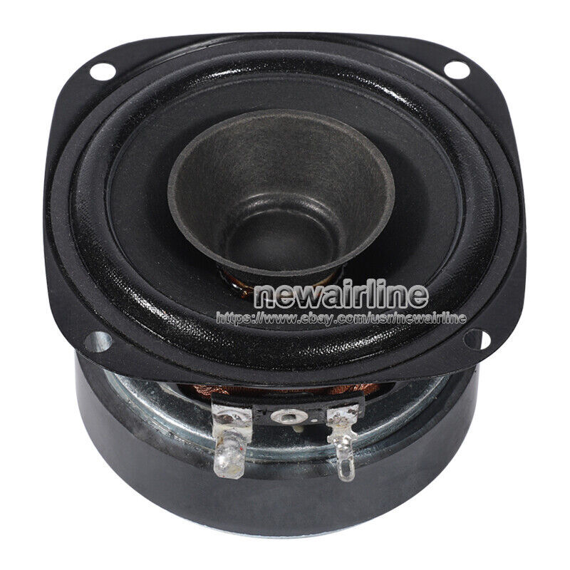 2pcs 3" inch 4Ohm 4Ω 60W Full Range Audio Speaker Stereo Woofer ...
