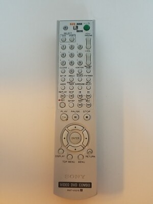 Sony RMT-V501E Video VCR DVD Combo Remote SLV-D360P SLV-D370P Player | eBay