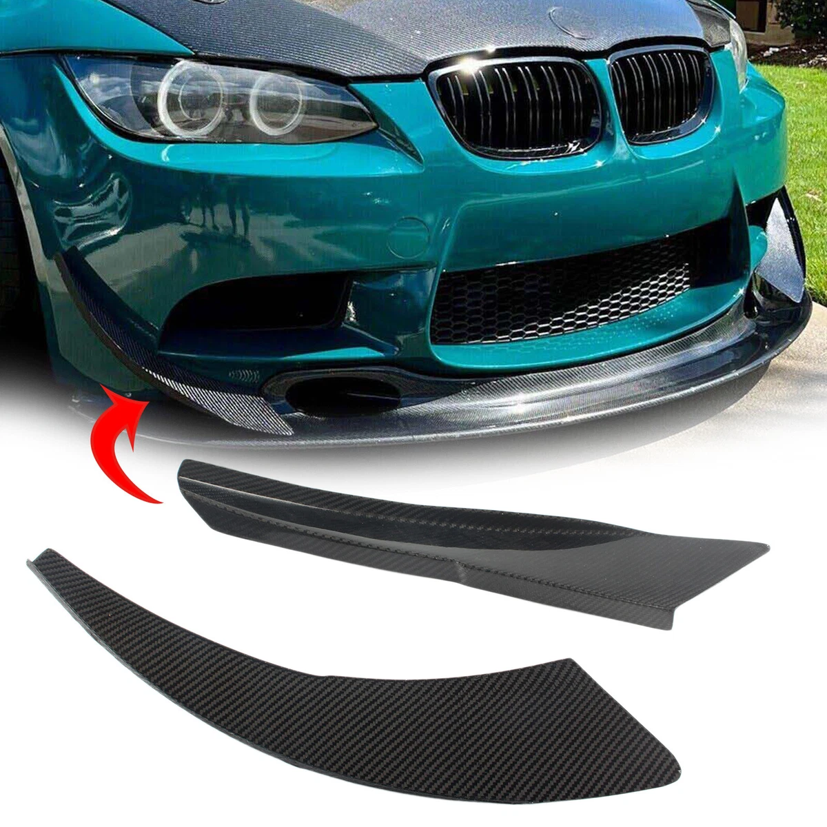 ますが BMW E92 Spoiler Splitter Carbon 03/10- クリア塗装済み エアロ.カスタムパーツのTopTuner ...