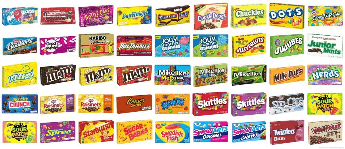 Movie Candy Boxes Clipart