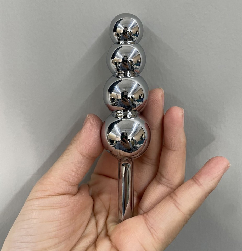 Male Stainless Steel Chastity Belt Adjustable Device Penis Cage Beads ...