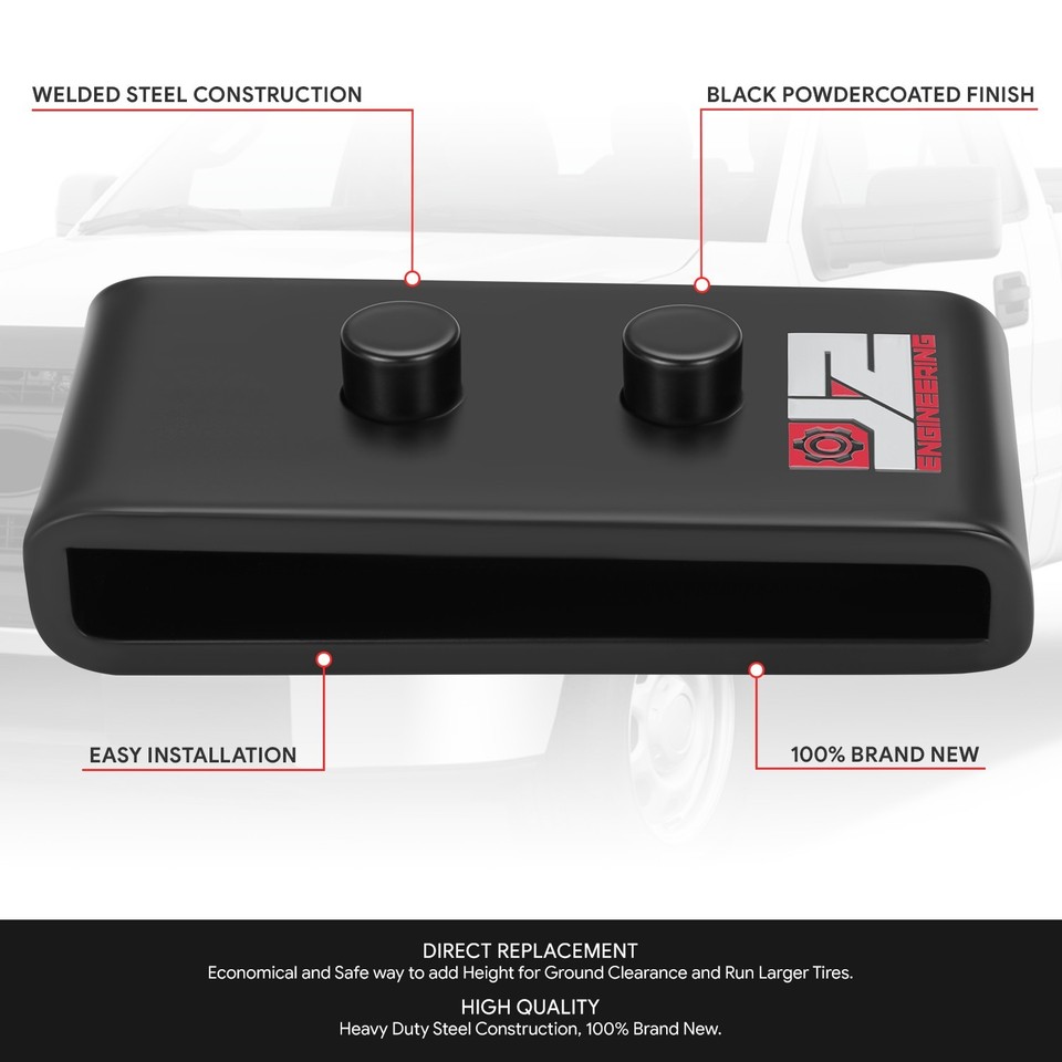 J2 For 04-17 Ford F-150 Carbon Steel 1" Rear Leveling Leaf Spring Lift ...