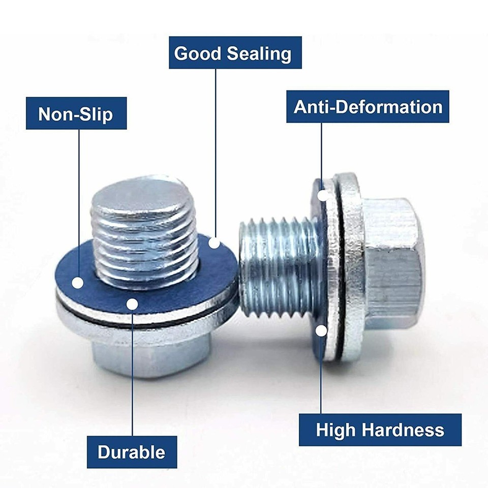 10PCS Engine Oil Drain Seal Washer Gasket 90430 12031 for Toyota MR2 ...