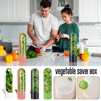 1/2/3PCS Vegetable Saver Box Herb Saver Storage Container Refrigerator ...