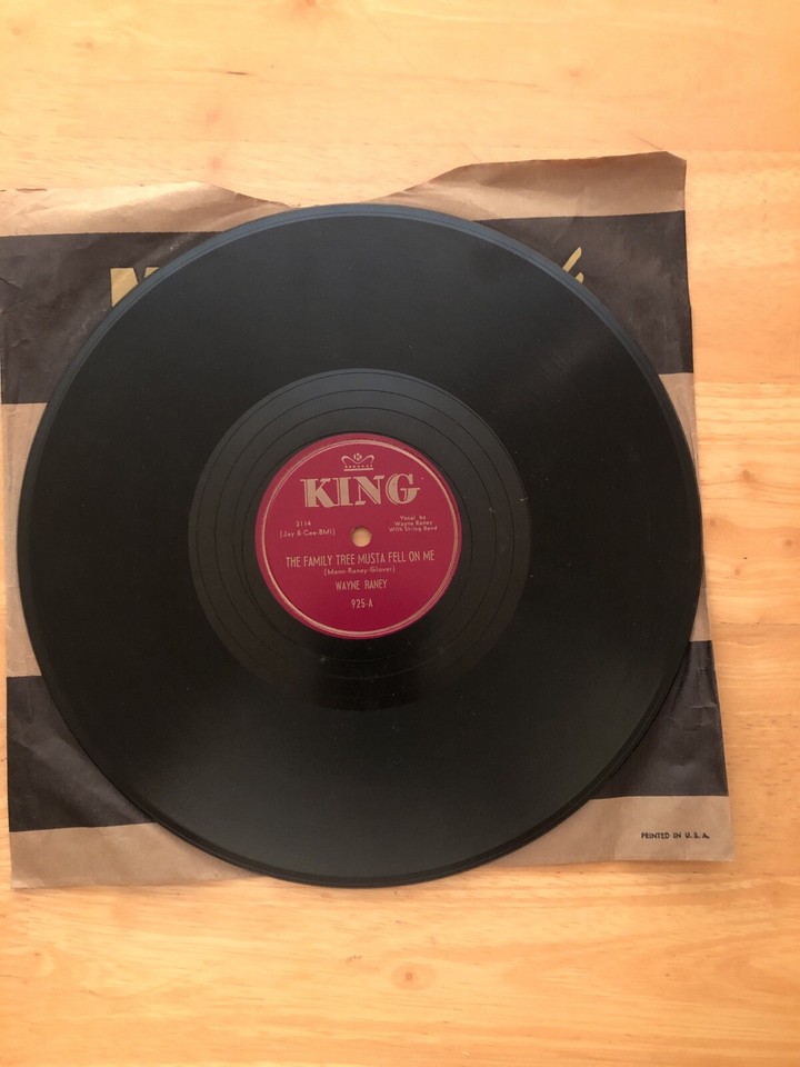Wayne Raney, The Family Tree Musta Fell On Me, My Annabelle Lee 78 RPM ...