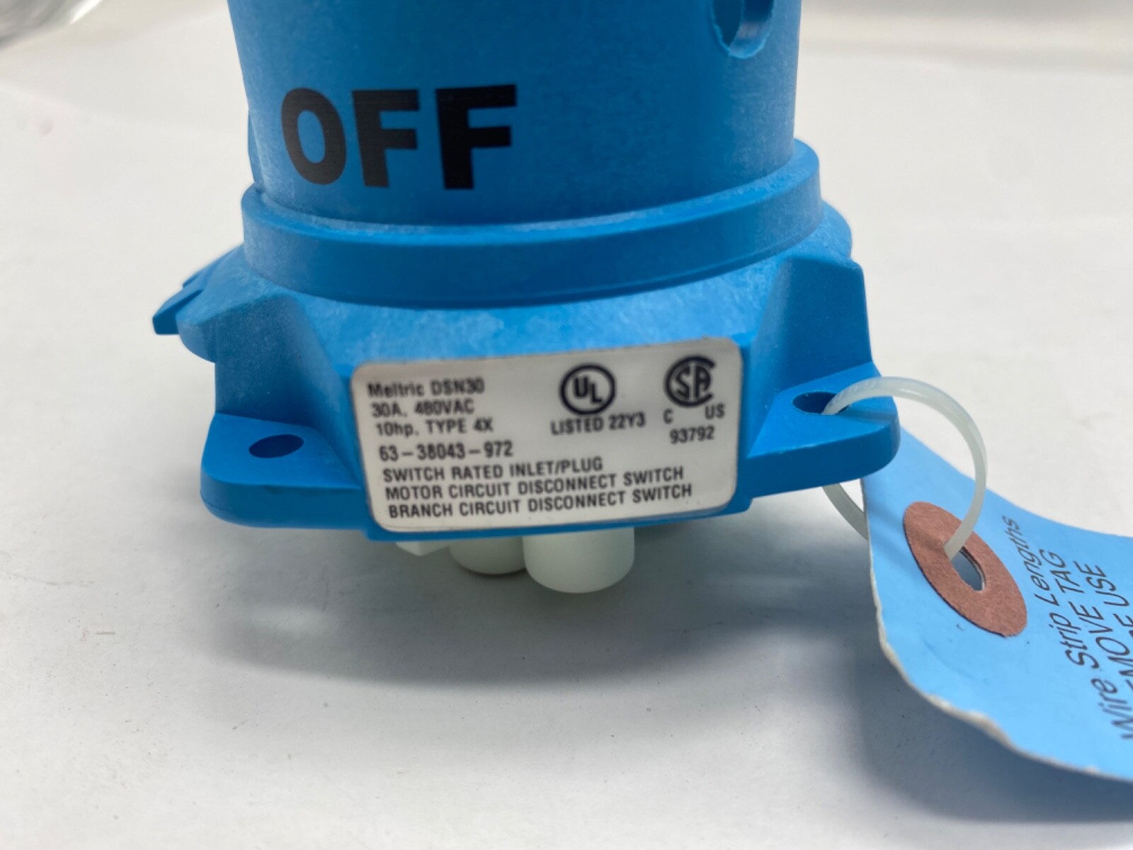 Meltric DSN30 connection receptacle plug male 63-38043-972 | eBay