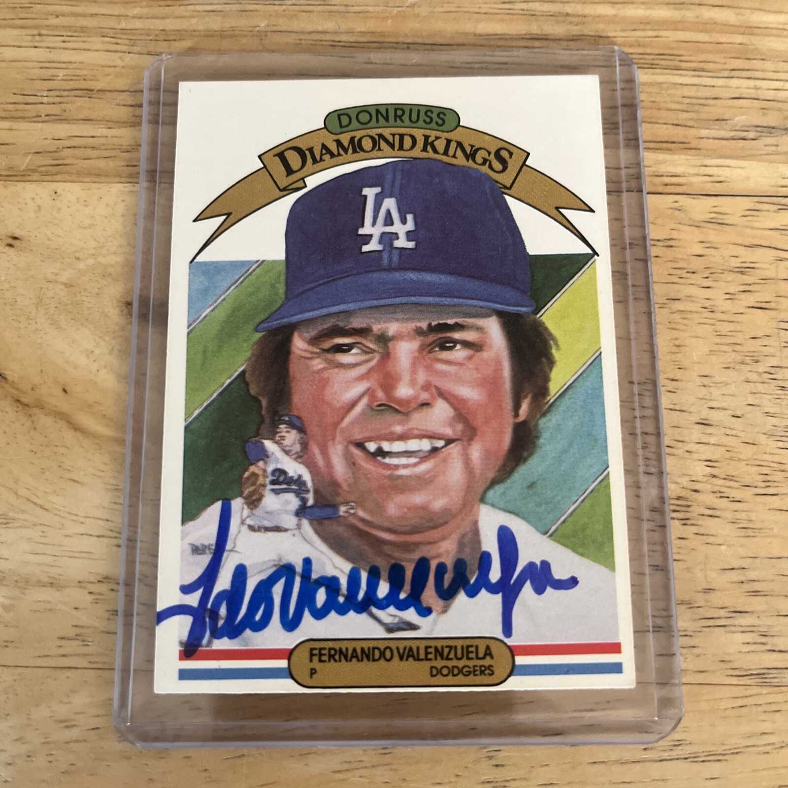 FERNANDO VALENZUELA 1982 Donruss Diamond Kings Signed Autograph Card #1 ...