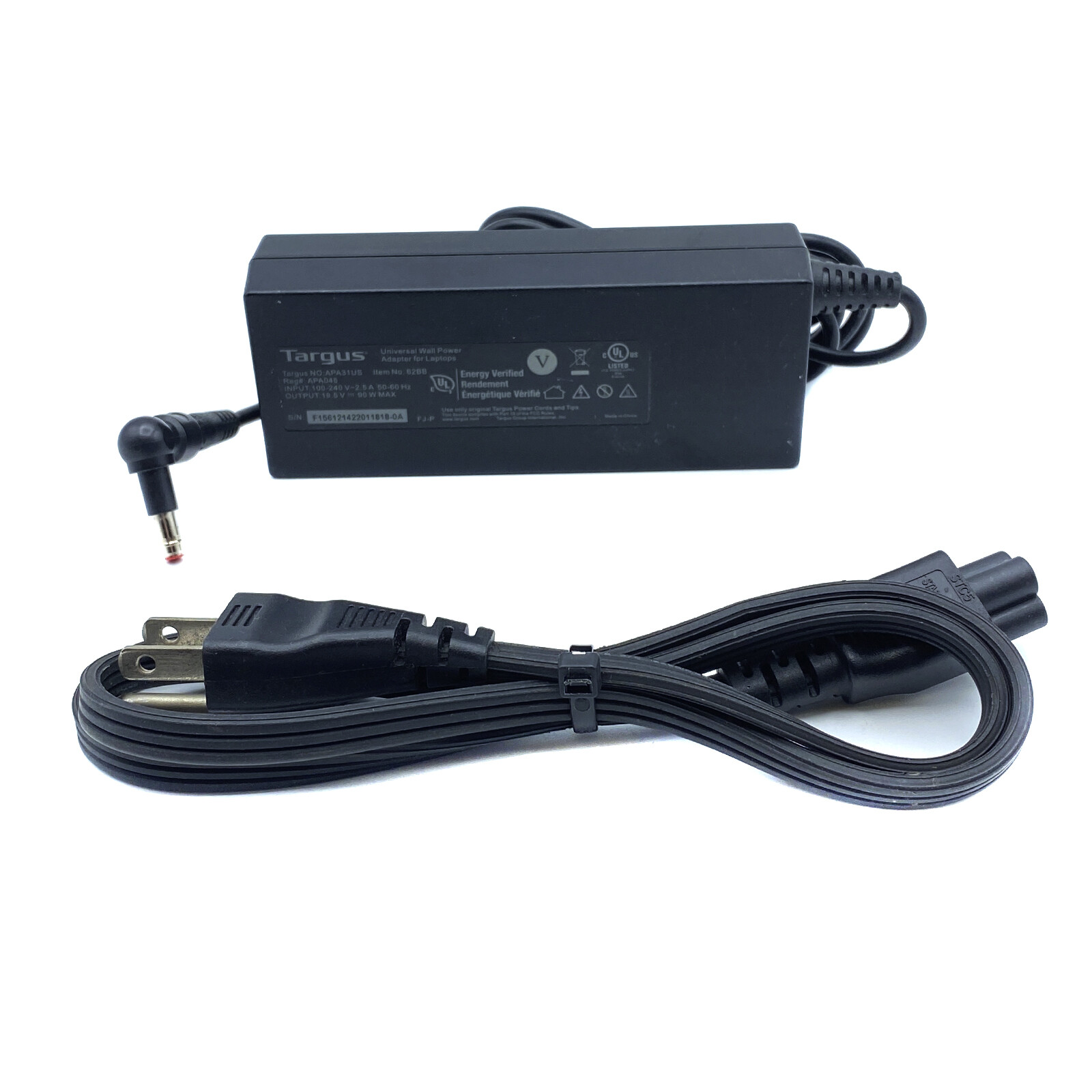 Genuine Targus AC DC Adapter 90W APA037US 19.5V "O" Tip Included w/Cord ...