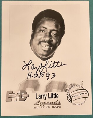 Larry Little NFL Miami Dolphins HOF 93’ Signed Autographed 8x10 Photo ...
