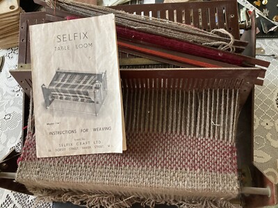 Vintage Selfix Rigid Heddle Table Loom with 2 heddles, 3 shuttles and ...